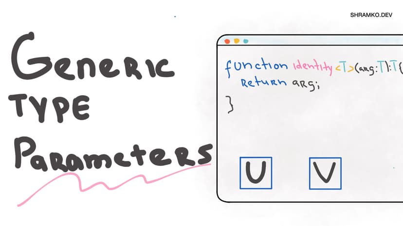 What is a generic type parameter T in TypeScript?